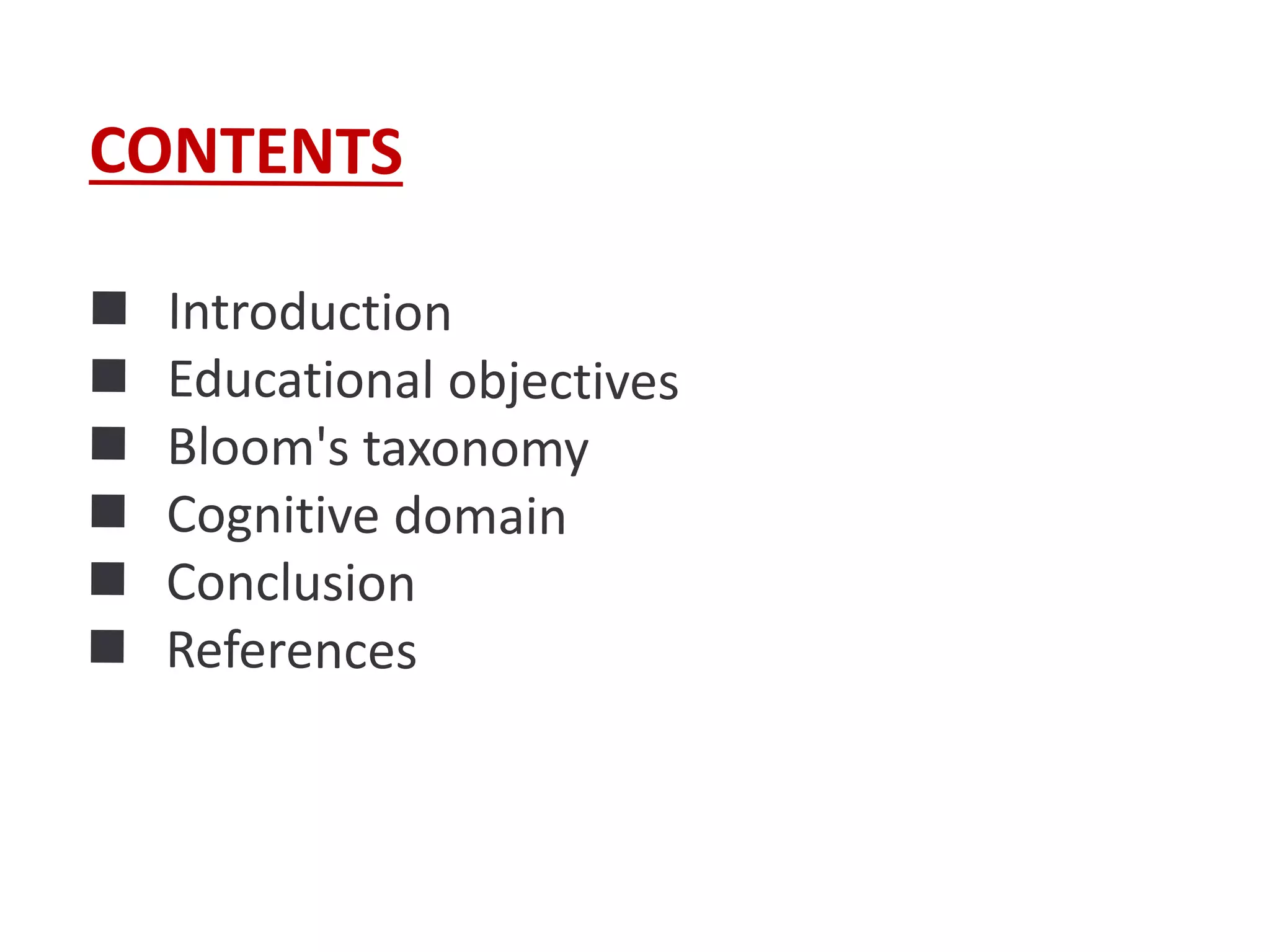 Cognitive Domain | PPTX