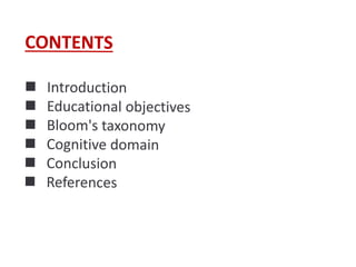 Cognitive Domain | PPTX