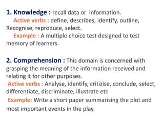 Cognitive Domain | PPTX