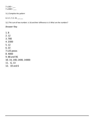 Mtap 4 problem set #2 | PDF