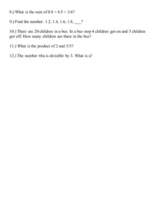 Mtap 4 problem set #7 | DOCX | Education