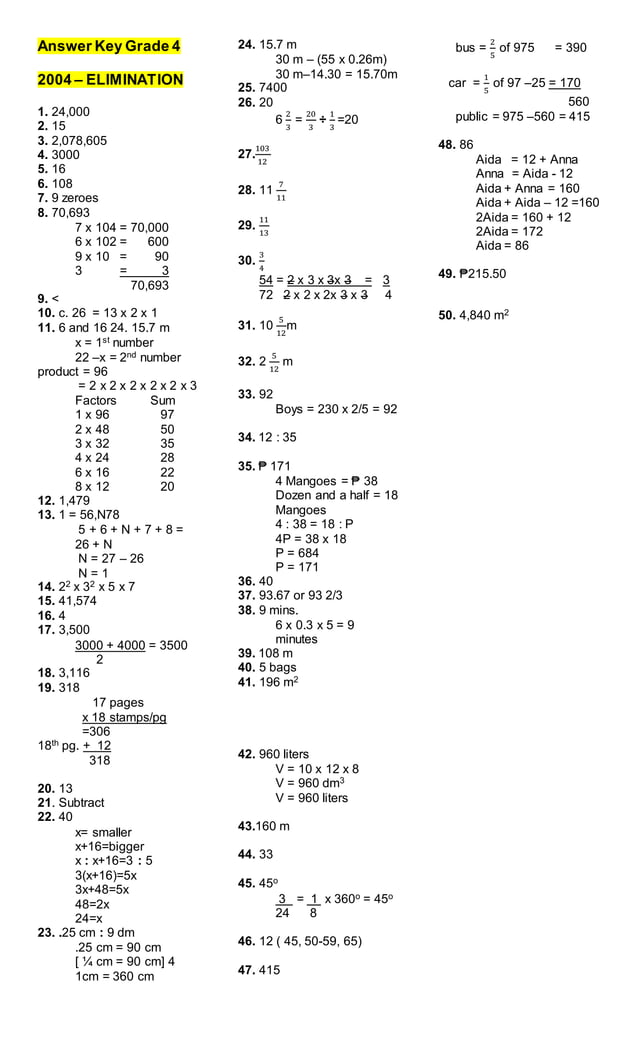 MTAP REVIEWER Grade 4...part 1 | DOCX
