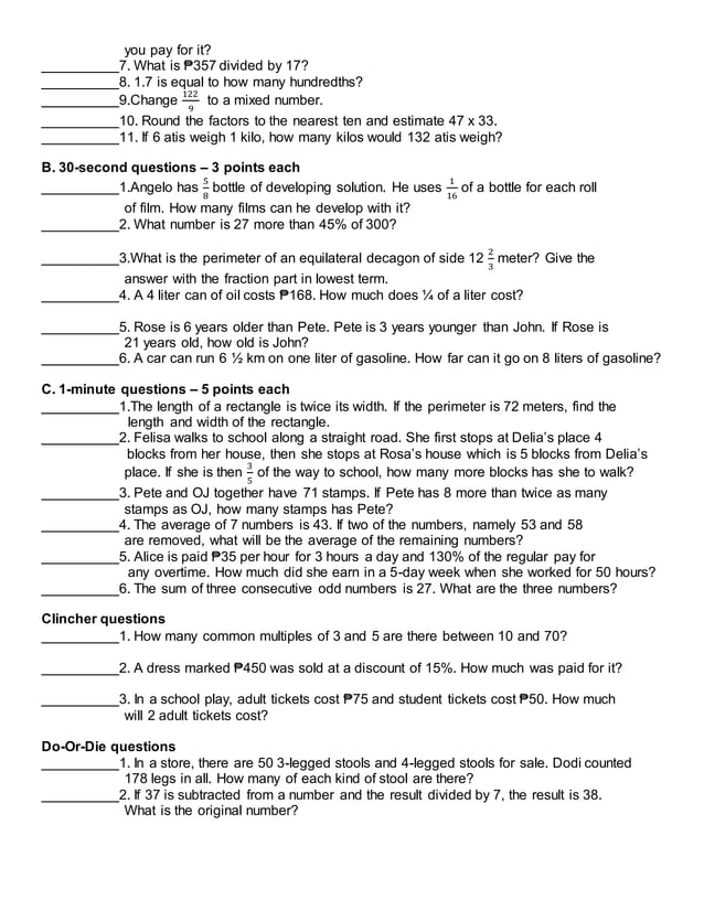 MTAP REVIEWER Grade 4...part 1
