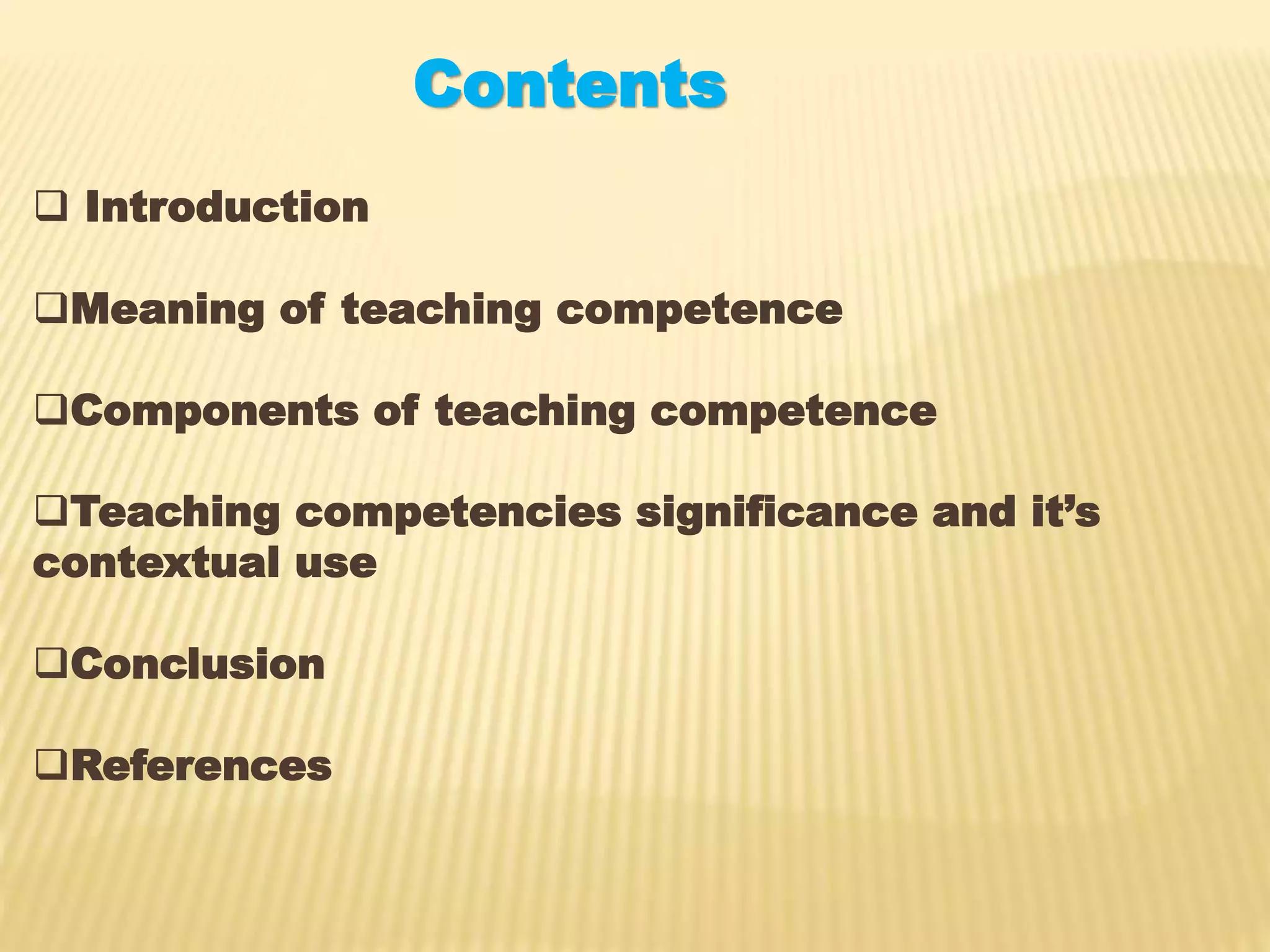 Teaching competence | PPTX