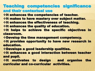 Teaching competence | PPTX