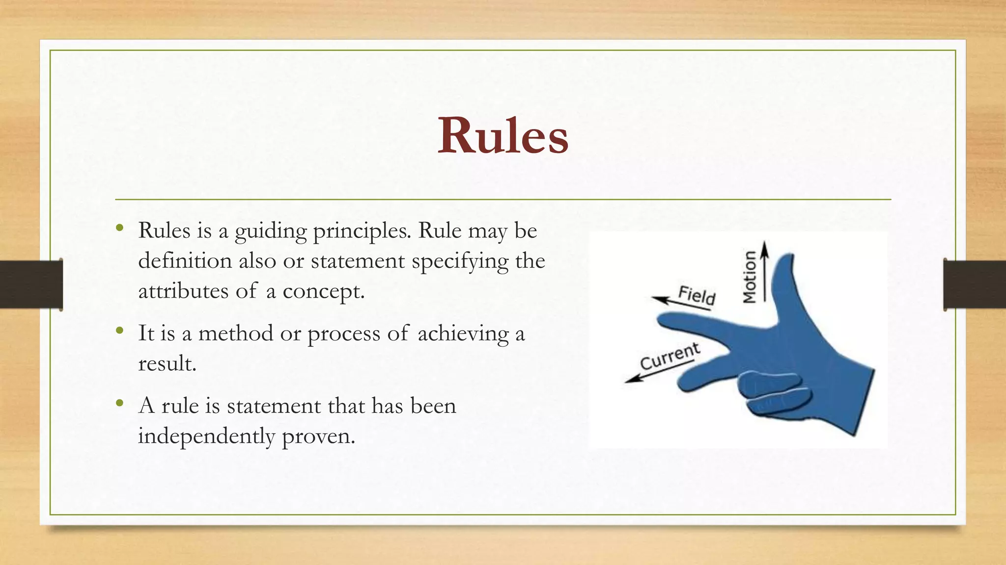 Theory, rule, law and concept | PPTX