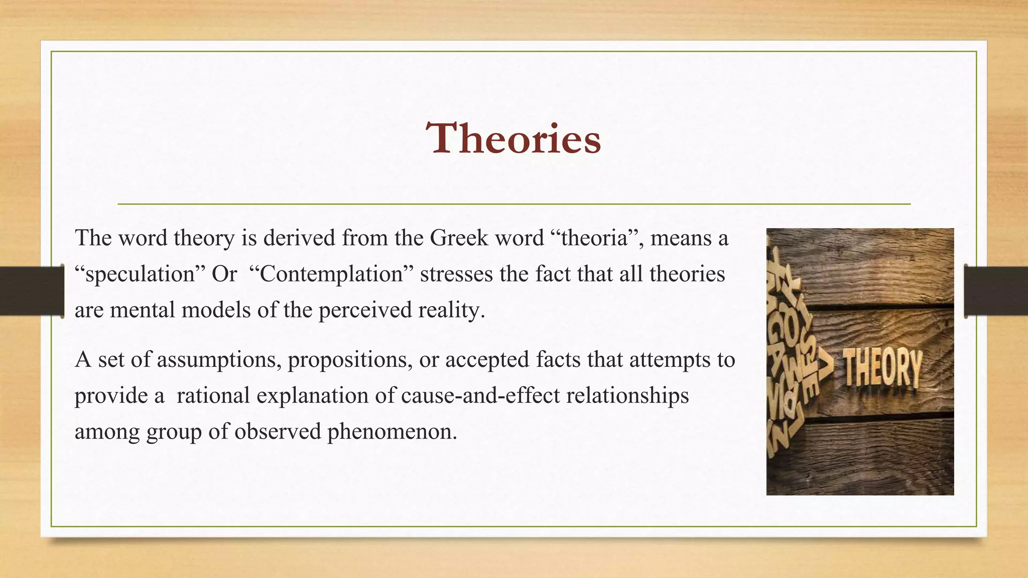 Theory, rule, law and concept | PPTX