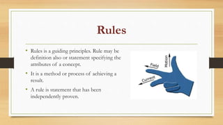 Theory, rule, law and concept | PPTX