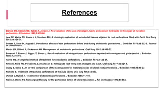 SEALING ABILITY OF MTA FOR REPAIR OF LATERAL ROOT PERFORATION | PPTX