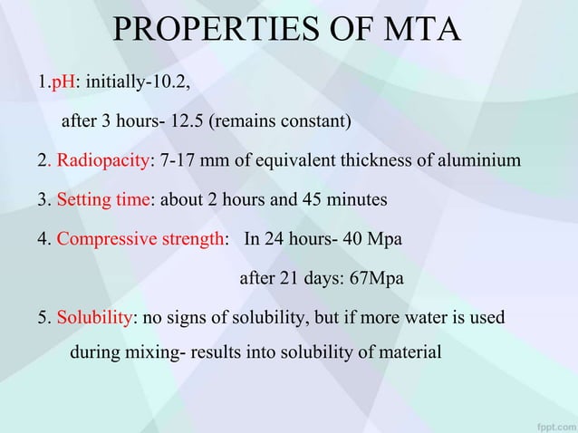 Mineral Trioxide Aggregate vs. Biodentine | PPTX | Dental Health ...