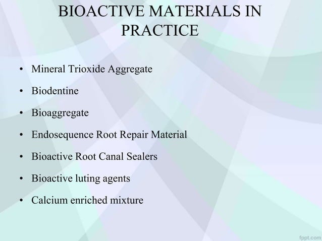 Mineral Trioxide Aggregate vs. Biodentine | PPTX | Dental Health ...