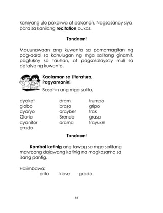 K TO 12 GRADE 2 LEARNING MATERIAL IN Mother Tongue Based (MTB-MLE) | PDF