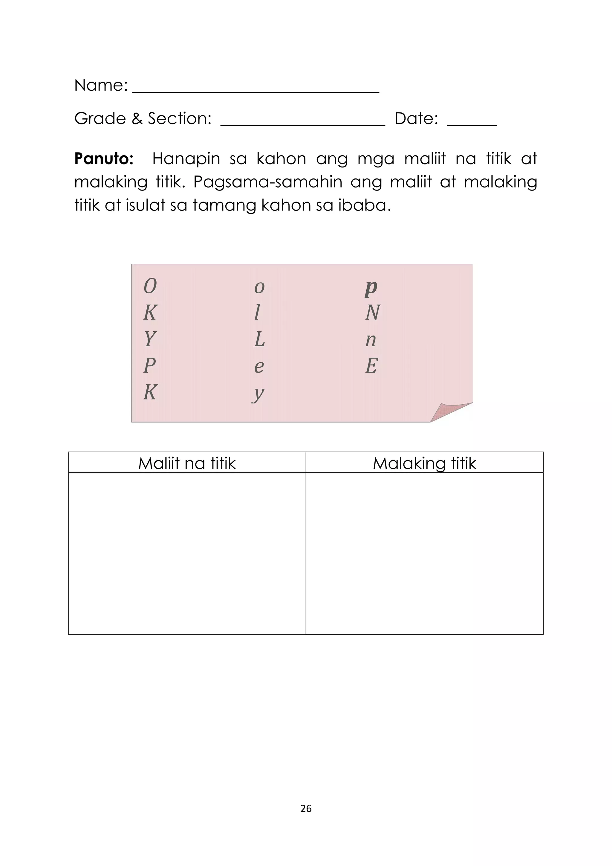 Mtb mle-tagalog-activity-sheets-q12 | PDF