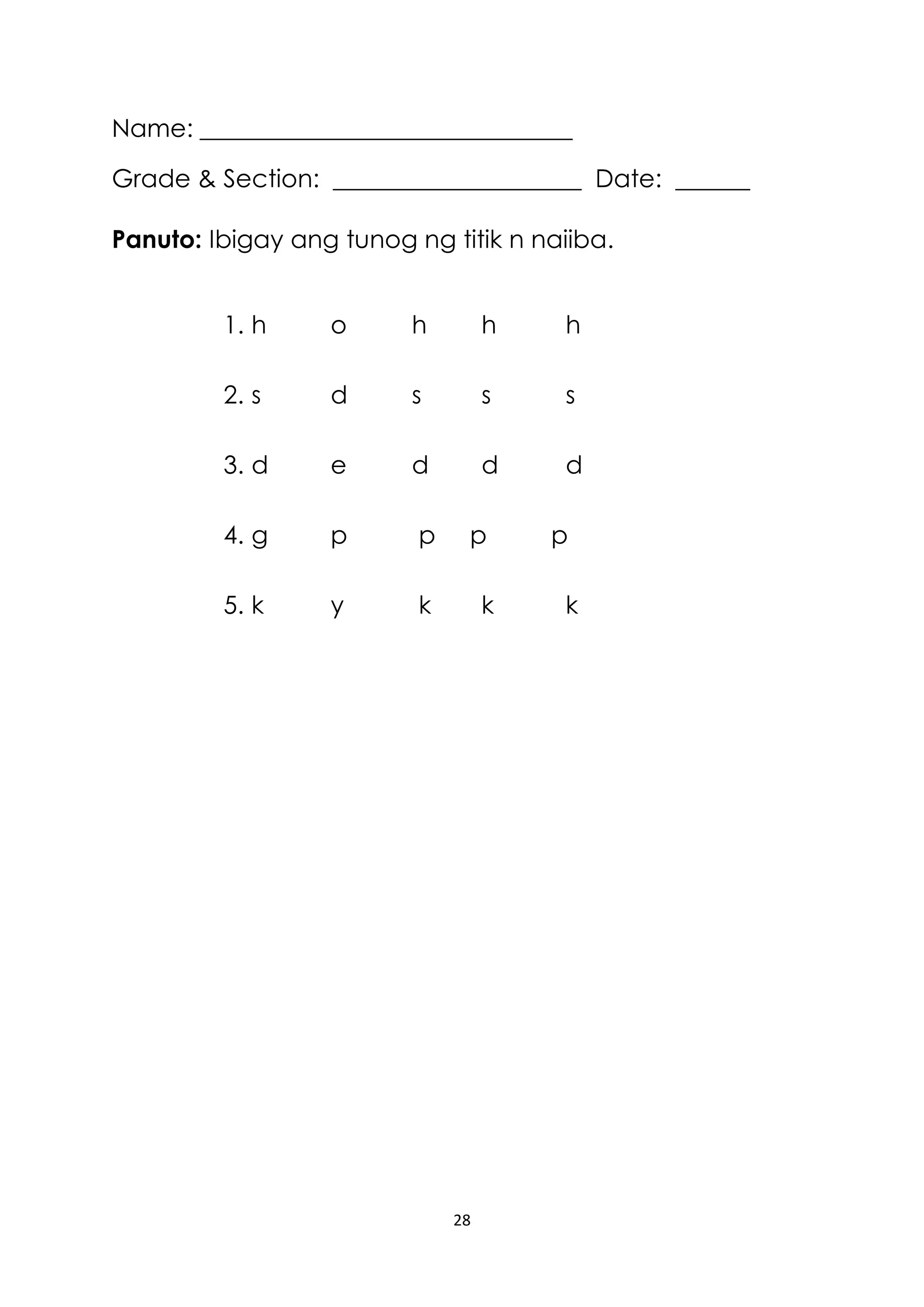 Mtb mle-tagalog-activity-sheets-q12 | PDF