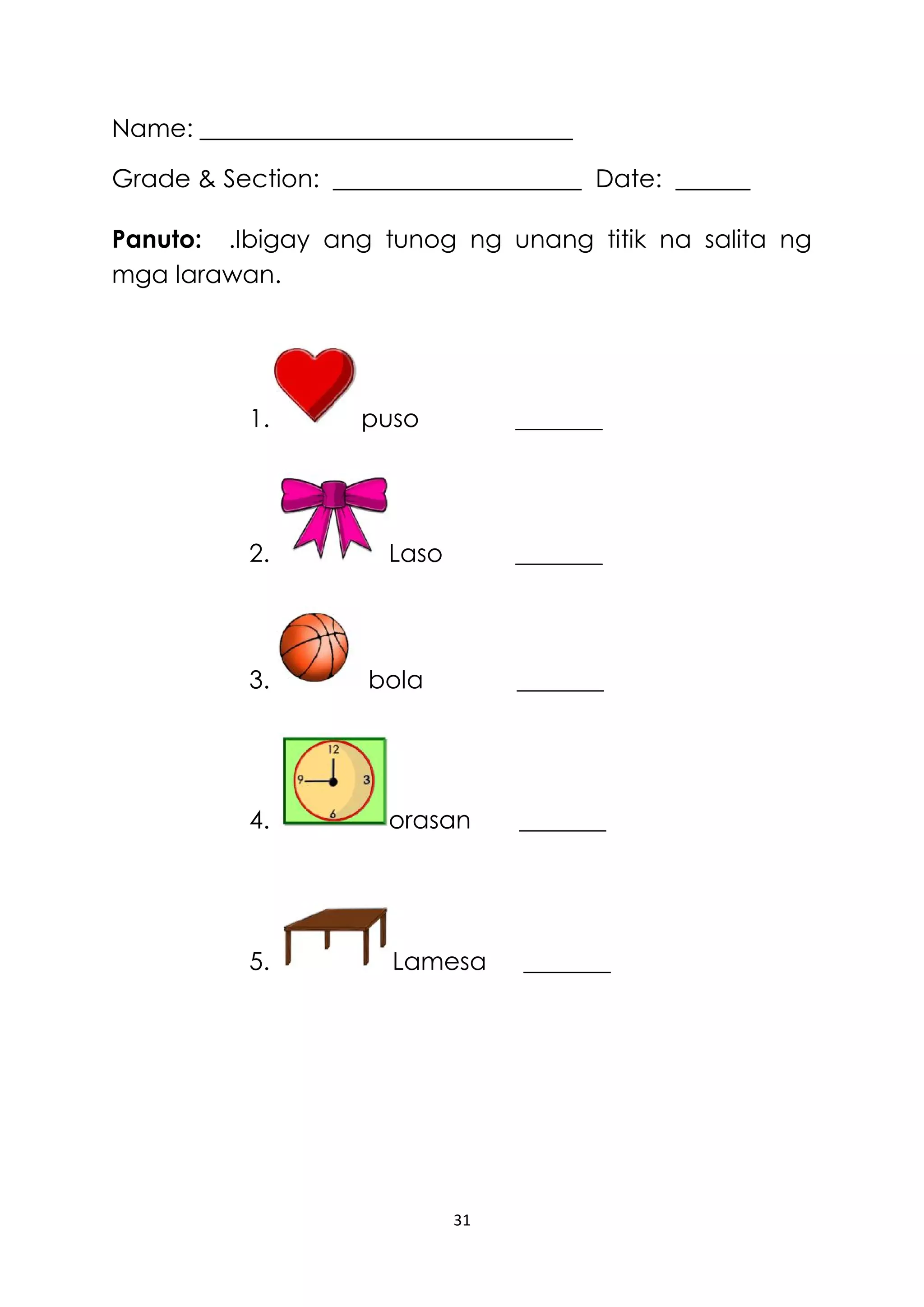 Mtb mle-tagalog-activity-sheets-q12 | PDF