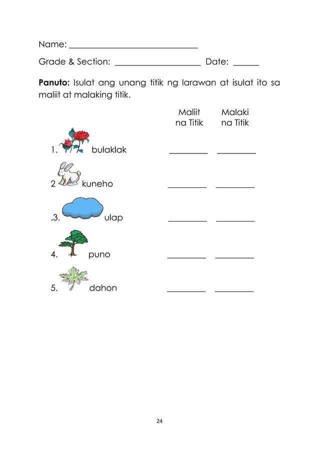 Mtb mle-tagalog-activity-sheets-q12 | PDF