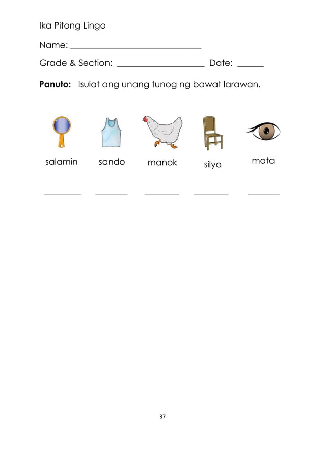 Mtb mle-tagalog-activity-sheets-q12 | PDF