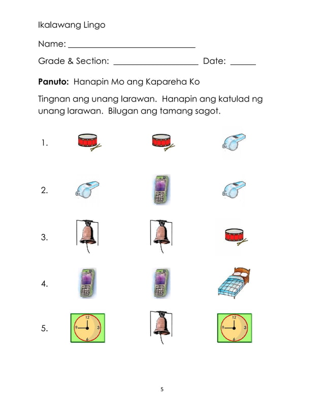 Mtb mle-tagalog-activity-sheets-q12 | PDF