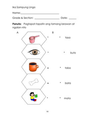 Mtb mle-tagalog-activity-sheets-q12 | PDF