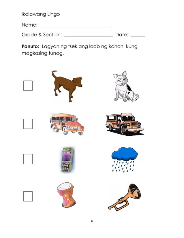 Mtb mle-tagalog-activity-sheets-q12 | PDF
