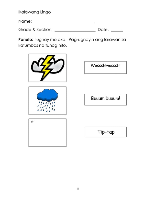 Mtb mle-tagalog-activity-sheets-q12 | PDF