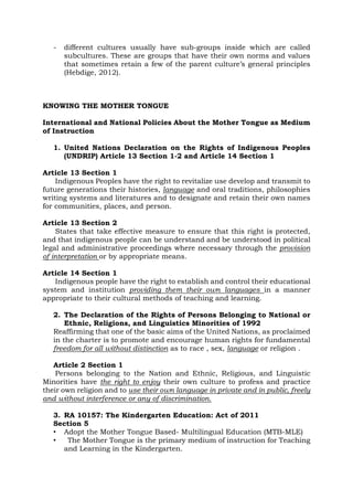 MTB-MLE Unit 3 (Group 3 Knowing L1).docx | Education