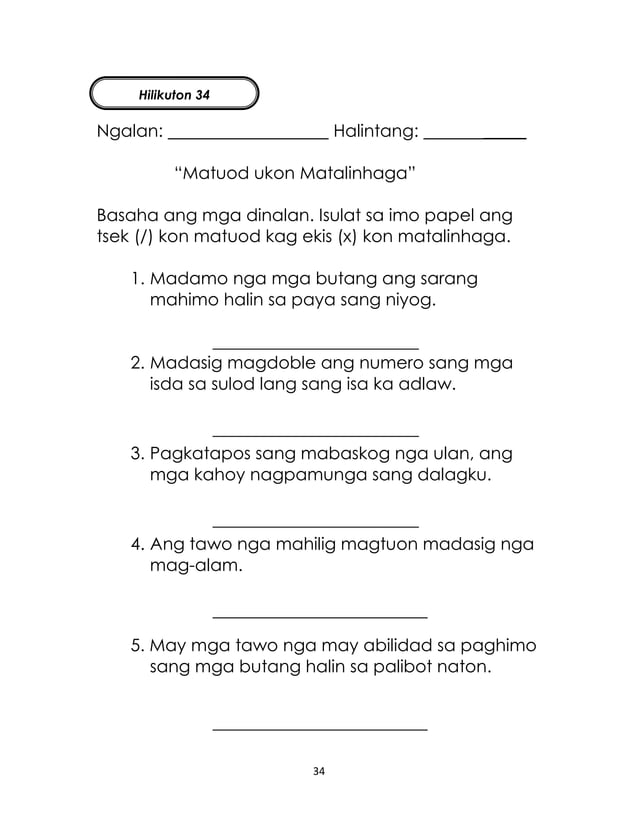 Mtb mle hiligaynon q3-q4 | PDF