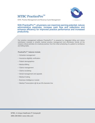 MTBC Brochure | PDF