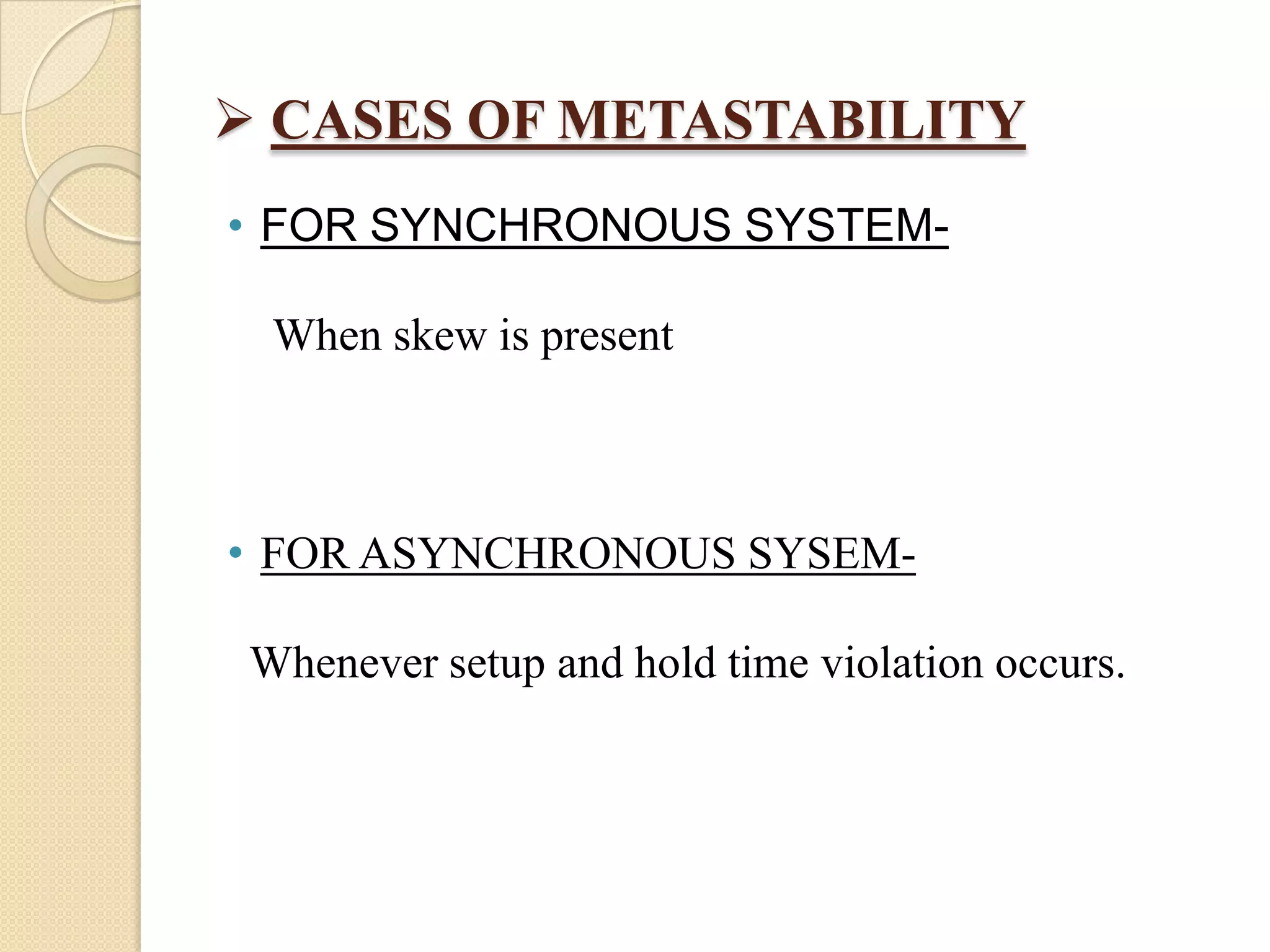 Metastability,MTBF,synchronizer & synchronizer failure | PPTX