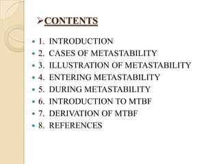 Metastability,MTBF,synchronizer & synchronizer failure | PPTX