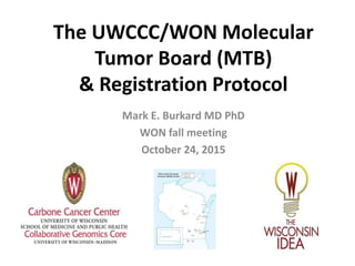 WON Molecular Tumor Board Presentation | PPTX
