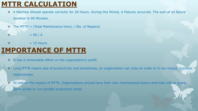 MTBF vs MTTR.pptx | Business | Business and Finance
