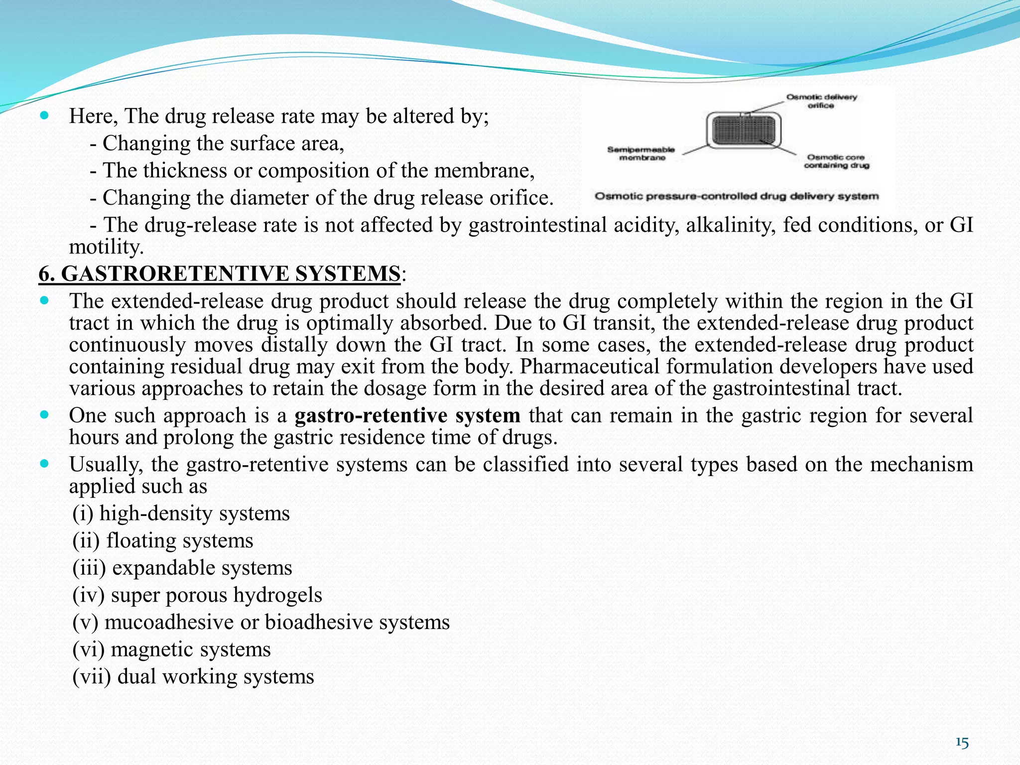 Modified drug delivery systems, Targeted drug delivery and ...