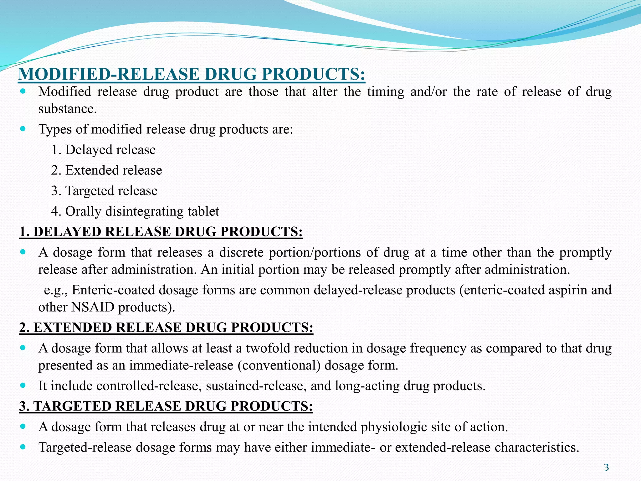 Modified drug delivery systems, Targeted drug delivery and ...