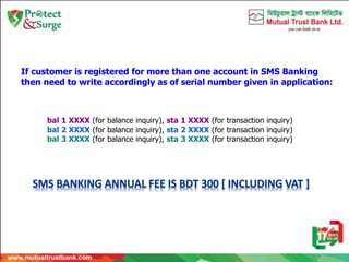 MTB SMS Banking | PPTX