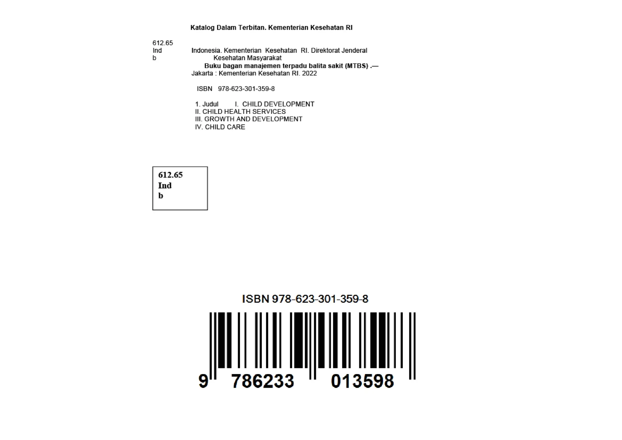 MTBS (MANAJEMEN TERPADU BALITA SAKIT)PDF | PDF