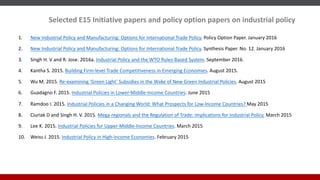 New industrial policy and manufacturing: what trade policy options? | PDF