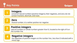 INTEGERS AND THE NUMBER LINE. (MATH)pptx | PPTX