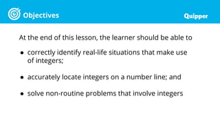 INTEGERS AND THE NUMBER LINE. (MATH)pptx | PPTX