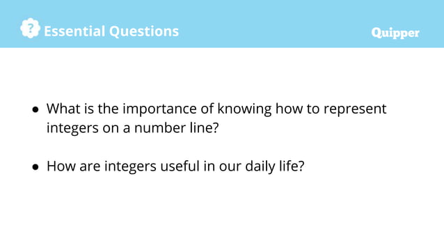 INTEGERS AND THE NUMBER LINE. (MATH)pptx | PPTX | Internet for ...