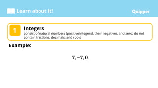 INTEGERS AND THE NUMBER LINE. (MATH)pptx | PPT