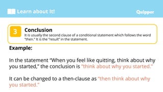 The Hypothesis and Conclusion of an If-t | PPTX