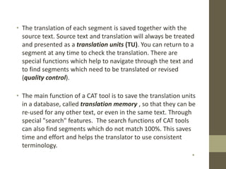 mt_cat_presentations CAT TRANSLATION PPT | PPT