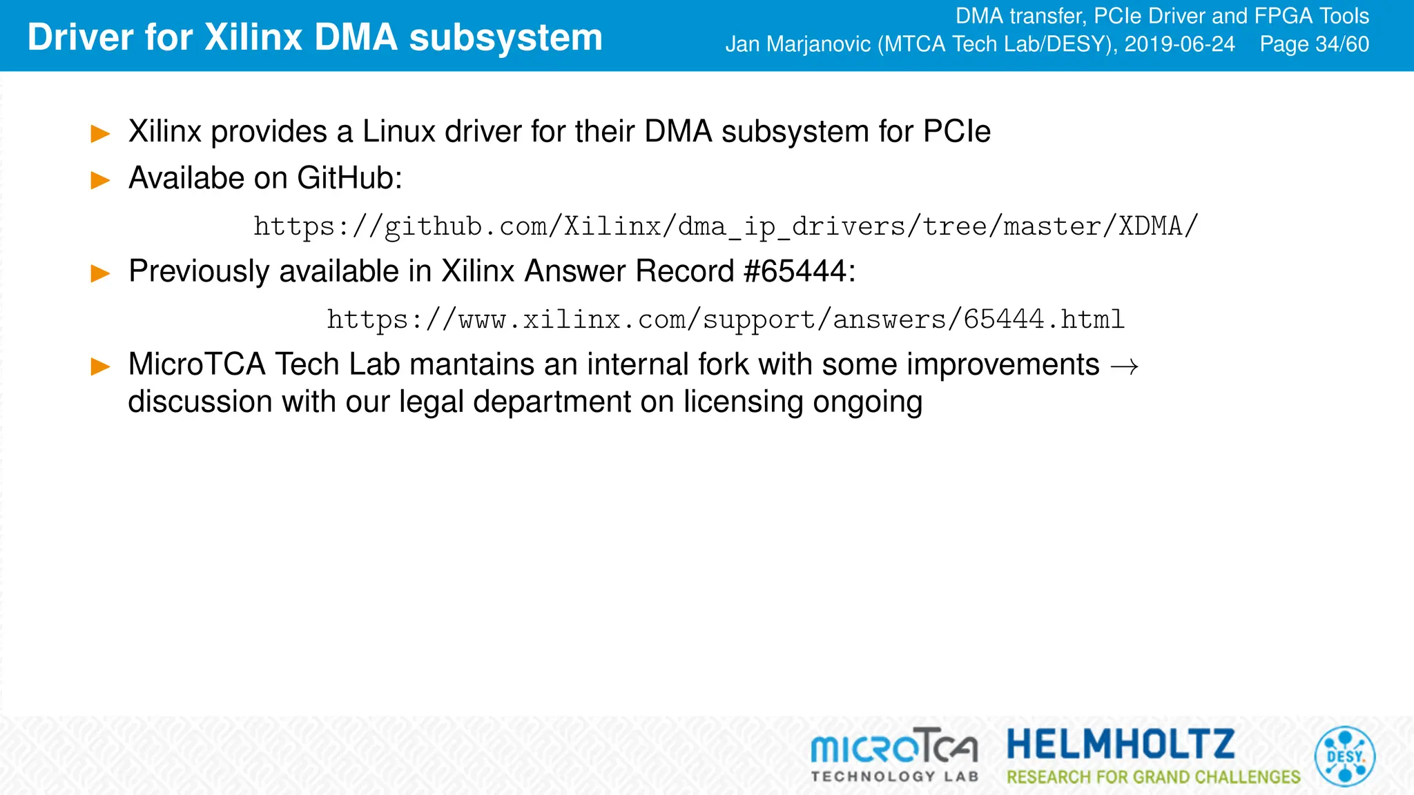 mtcawsc2019_marjanovic_pcie_xilinx_and_fpga_tool | PDF