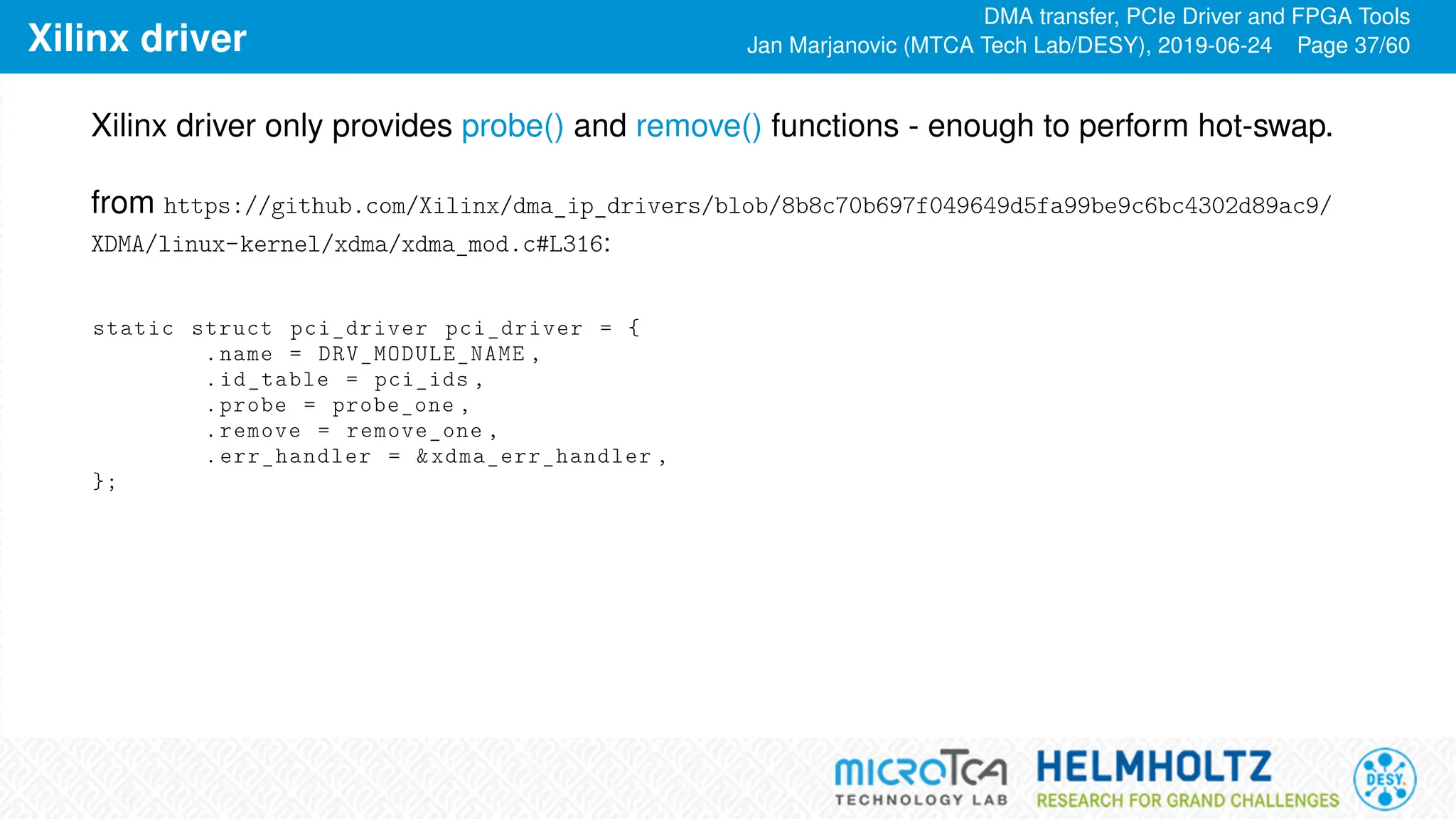 mtcawsc2019_marjanovic_pcie_xilinx_and_fpga_tool | PDF