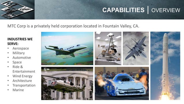 MTCcorp - Aerospace Capabilities | PDF