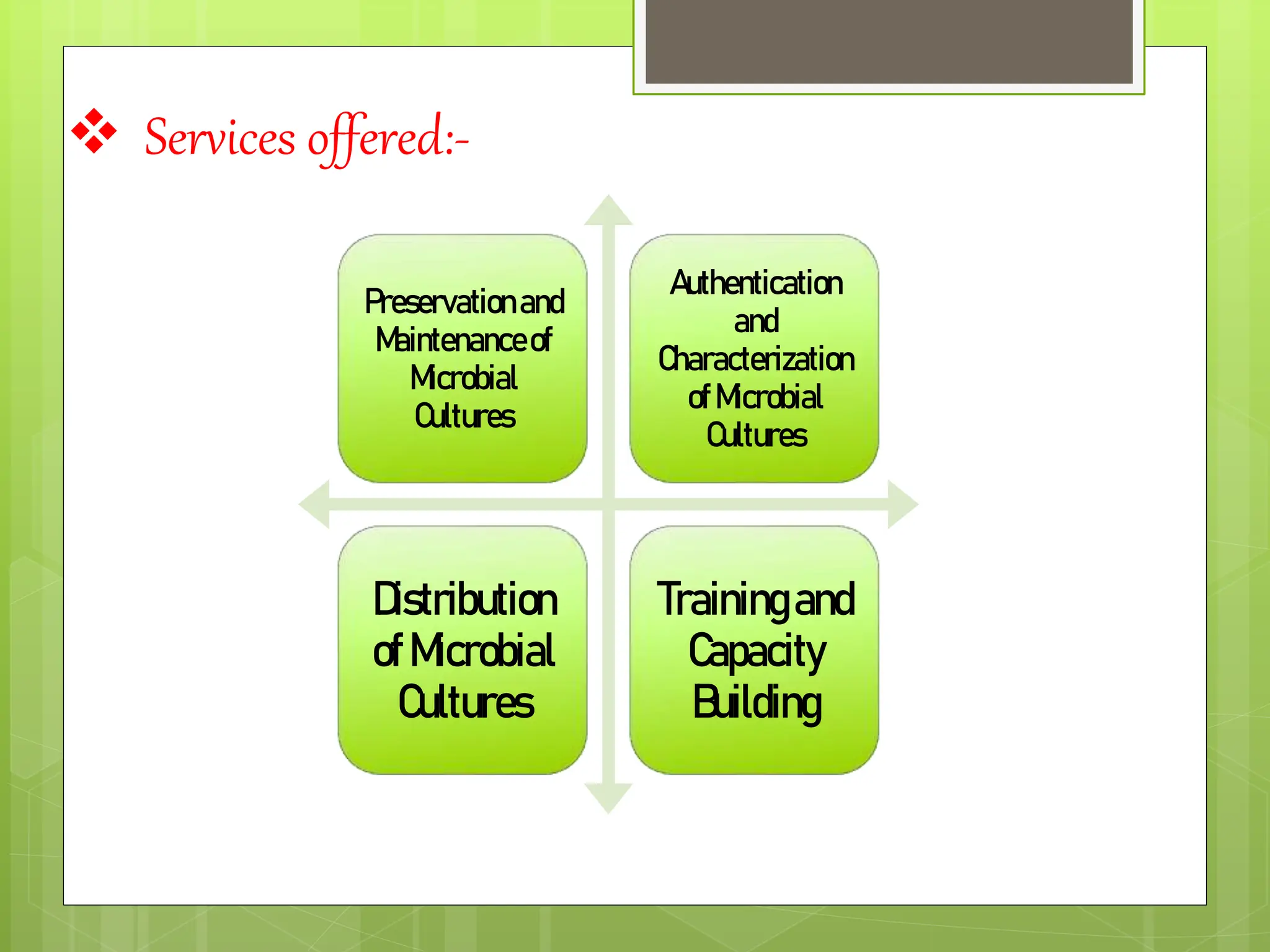 Microbial Type Culture Collection (MTCC) | PPTX