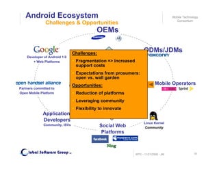 Mobile Open Software Platforms - Ecosystem Strategies & Challenges | PPT