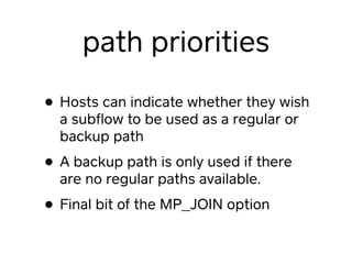 MultiPath TCP - The path to multipath | PPT