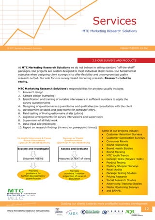 MTC MRS Research Services | PDF